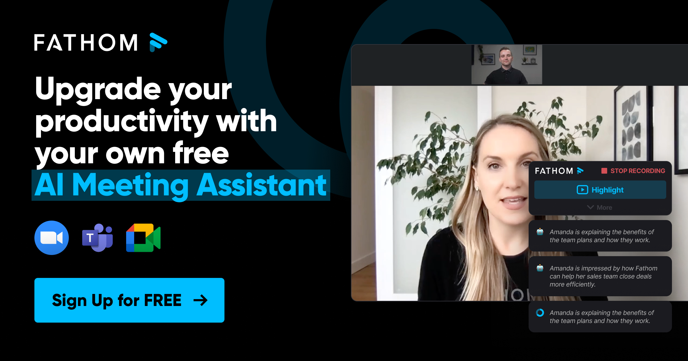Fathom - Never take notes on a video call again
